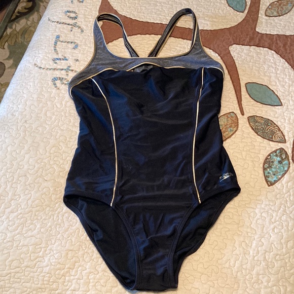 Speedo | Swim | Speedo Blackgoldgray Zumba One Piece Swimsuit | Poshmark